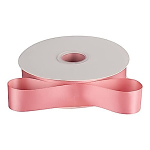 1-1/2" Inch Double Faced Satin Ribbon Solid Polyester Ribbon for Gift Wrapping, Crafts, Hair Bows, Wedding Party Decaration, Baby Shower Decoration Floral Arrangement (100 Yards, Dusty Rose)