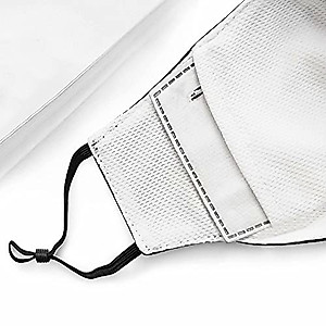 NBDIB 3 Pcs Adult Unisex Reusable Washable Adjustable Face Protection with Filter Pocket and Nose Wire Black Breathable Cotton Dust Cloth Mask with 10Pcs Replacement Carbon Filters for Man and Women