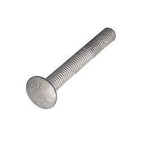 5/16"-18 x 5-1/2" Hot Dipped Galvanized Carriage Bolt, Full Thread, Grade A, Quantity 50 - by Fastener Depot, LLC