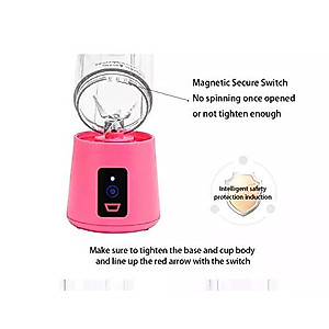 Blender With Sawtooth Portable Mini Blender USB Juicer Cups Electric Smoothie Maker Fruit Vegetable Tools