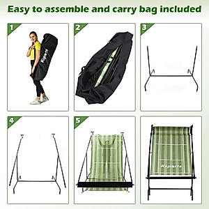 Ksports Tennis Rebounder Net – Multi Racket Sports Trainer for Tennis, Pickleball, Padel, Squash & Racquetball – Quick Assembly, Portable with Carry Bag (Green, Regular)