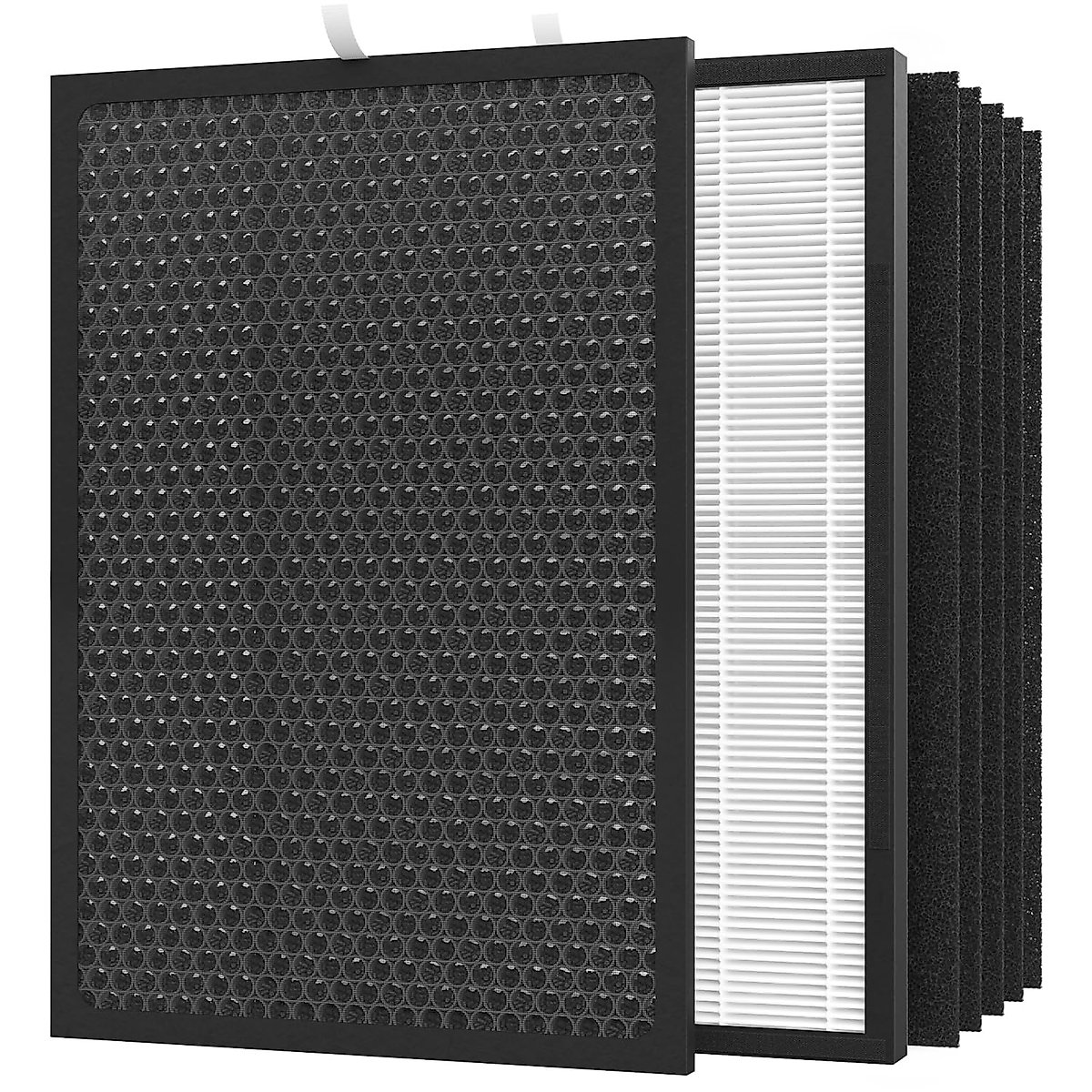 RF200 Replacement Filter Compatible with OV200 Air Purifier, Including 1 True HEPA Filter, 1 Carbon Filter, and 4 Extra Pre-Filters