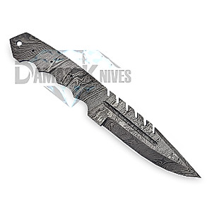 Custom Handmade Damascus Steel Blank Blade for Knife Making HB 12