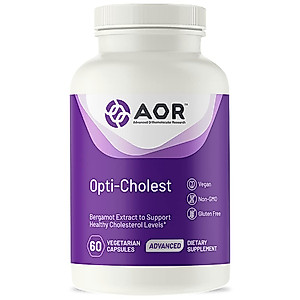 AOR, Opti-Cholest, Natural Bergamot Supplement for the Maintenance of Healthy Cholesterol and Heart Health, Vegan, 60 capsules (30 servings)