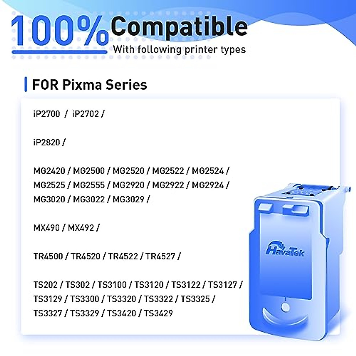 HavaTek Remanufactured Ink Cartridge Replacement for Canon PG-245XL PG-243 for Pixma MX492 MX490 MG2522 MG2922 MG2520 MG2920 MG3022 TR4520 MG2420 iP2820 TS202 TS3122 MG3029 TS3120 Printer (1 Black)