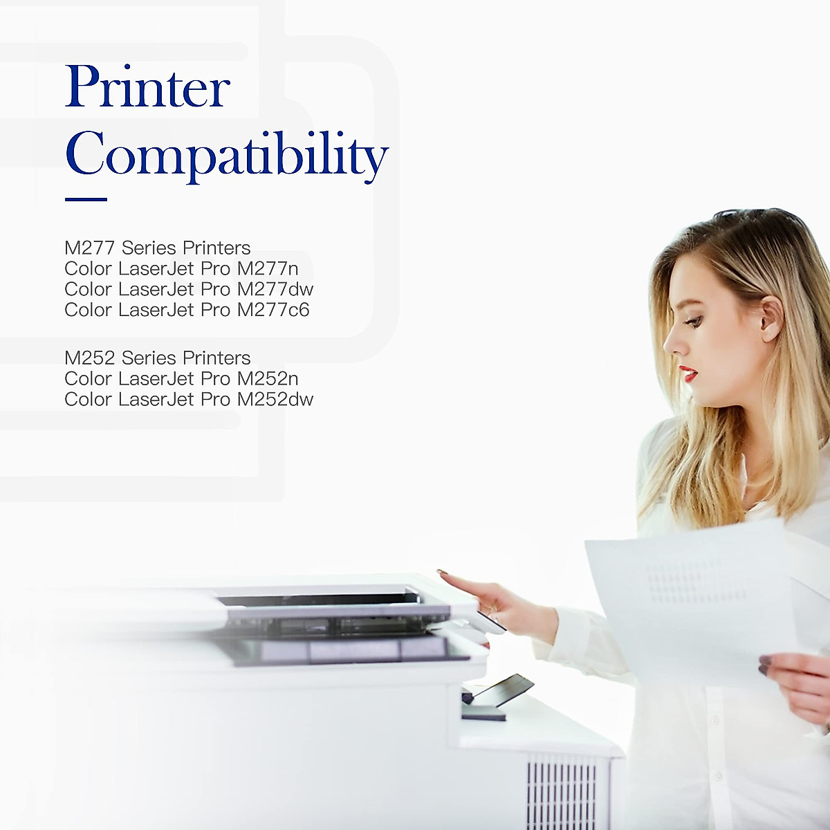 Valuetoner Compatible Toner Cartridge Replacement for HP 201X 201A CF401X CF402X CF403X High Yield for Color Laserjet Pro MFP M277dw M252dw M277 M252 M277n M252n Printer (3-Pack, Cyan Magenta Yellow)