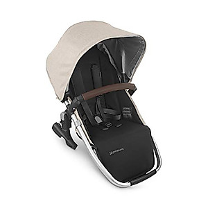 UPPAbaby Vista V2 Stroller - Declan (Oat Melange/Silver/Chestnut Leather) + Upper Adapters + RumbleSeat V2- Declan (Oat Melange/Silver/Chestnut Leather)
