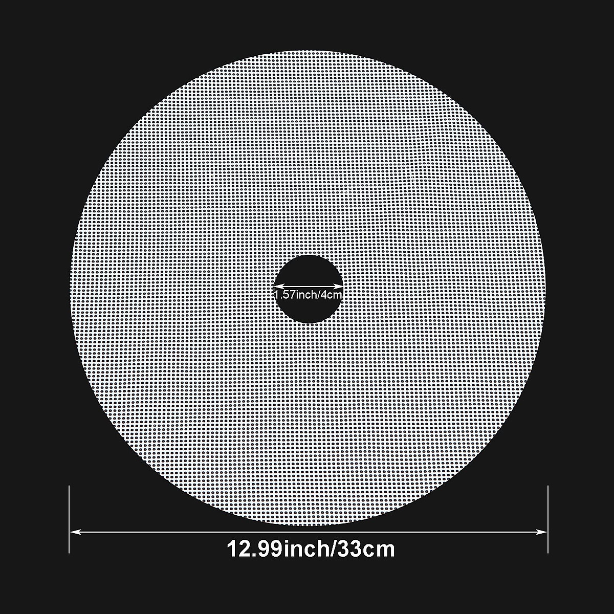 DAJAVE 16 Pack 13 Inch Round Dehydrator Sheets, Non Stick Fruit Dehydrator Silicone Mats, Reusable Steamer Mat Mesh Sheet for Fruit Dryer