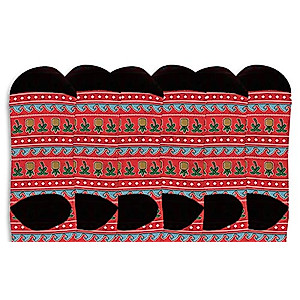 ThisWear Secret Santa Gifts Mele Kalikimaka Socks Santa Themed Gifts Holiday Gifts 6-Pair Novelty Crew Socks