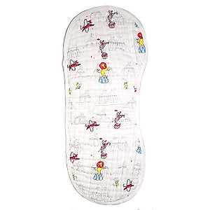 Babykinique - Pack of 3 Baby Burp Cloths Muslin Towels for Burping Newborn Boy or Girl, Large Thick and Soft Absorbent Comfy Cotton Bibs/Spit Up Rags (Size 21x10” Inch,53 x 24cm) Ideal Gift Item