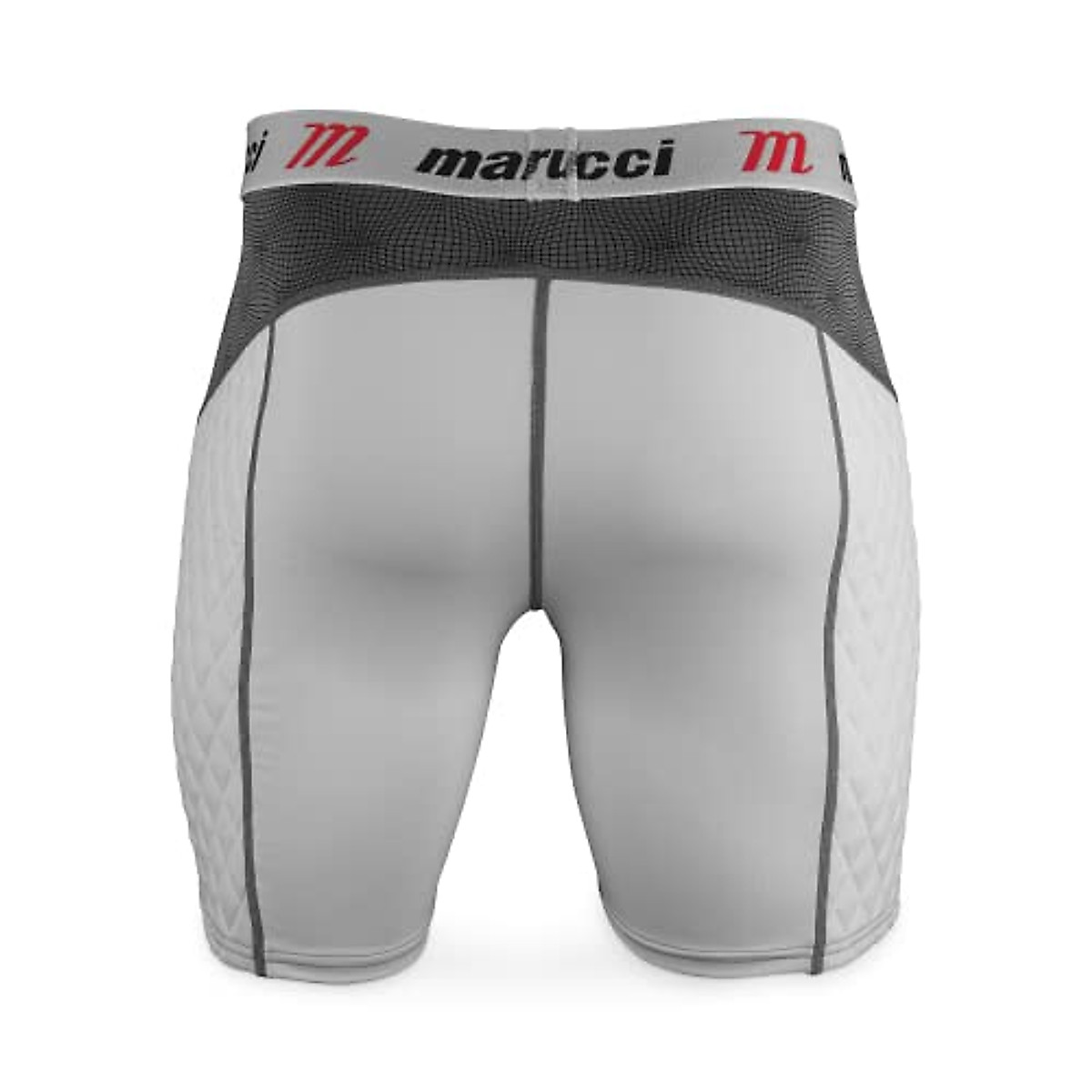Marucci mens Elite Shorts With Cup, Large, White Marucci Sports MASLCP W YL Youth Padded Slider Youth, White, XX-Large US
