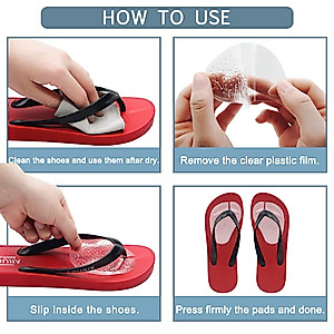 Urwalk Gel Metatarsal Pads for Thong Sandals Flip-Flops, 3 Pairs Self-Adhesive Forefoot Pads, Anti-Slip Ball of Foot Cushion Insoles for Women and Men, All Day Pain Relief ( Transparent)