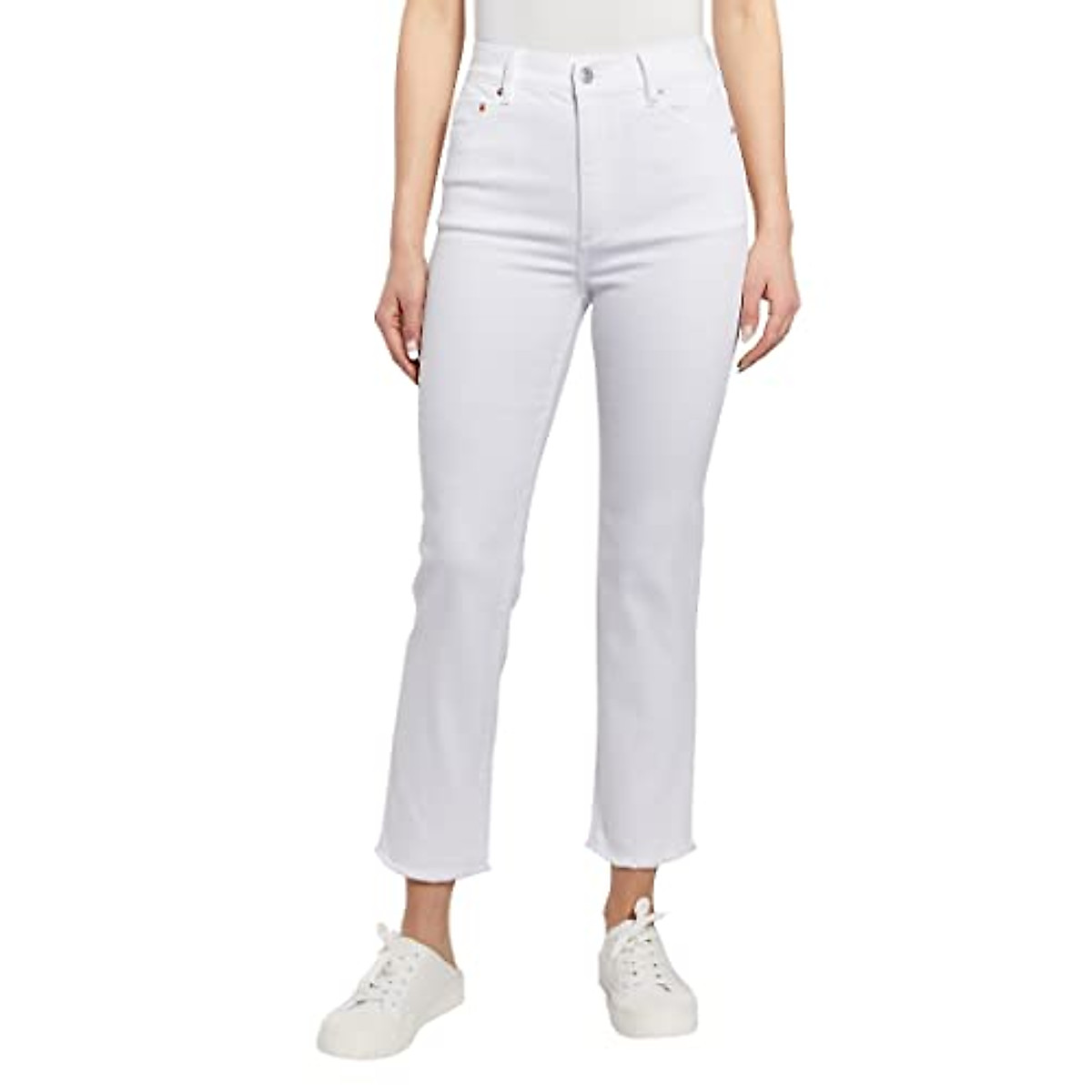 O A T NEW YORK Women's Luxury Clothins Basic High Rise Denim Jeans with Five Pockets, Comfortable & Stylish Pants, Mable White, 29