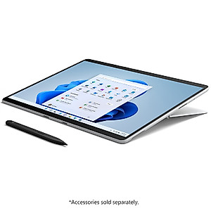 Microsoft E8H-00001 Surface Pro X 13" Touchscreen 16GB/256GB SQ 2, Platinum Bundle with Elite Suite 18 Software + 1 YR CPS Enhanced Protection Pack