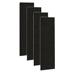CFS – Pack of 4, Premium Activated Carbon Pre-Filter Compatible with E Size, IAP-GG-125, FIL-GG-125, FLT5000/FLT5111, AC5000 HEPA Series, Filter C Models – Charcoal Air Filter Sheet – 4.8"x19.25"