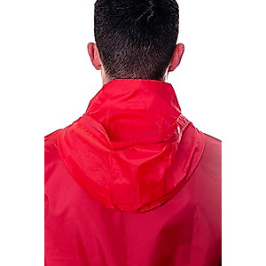 Officially Licensed LIFEGUARD Mens and Womens Unisex Fit Zipper-up Windbreaker Water Resistant Rain Jacket with Hood (M)