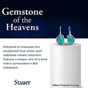 Stauer Sedona Turquoise Genuine Arizona Turquoise Jewelry Earring Set (Earrings)