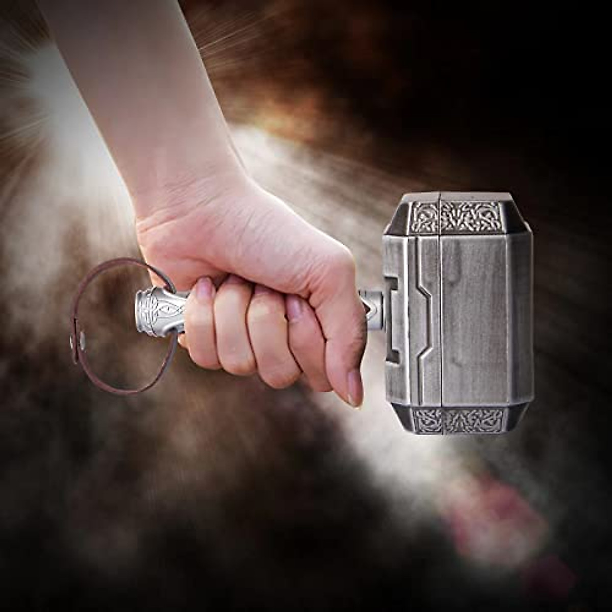 YATLADIS Wireless Earbuds with Thor Hammer Charging Case,5.3 Bluetooth Headphones Stereo Sound Earphones, Marvel Gifts for Men from Daughter