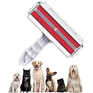 Pet Hair Remover Roller - Reusable Cat & Dog Hair Remover for Furniture, Couch, Carpet, Car Seats or Bedding - Portable, Multi-Surface Fur Roller & Animal Hair Removal Tool with Comfy Non-Slip Handle