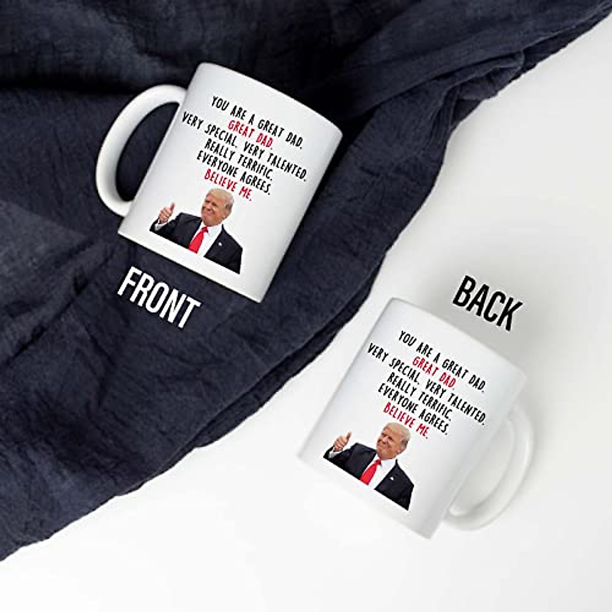 Trump DAD Gifts Coffee Mugs - Novelty DAD Gifts From Daughter/Son/Wife - You Are A Great Dad, Funny Gift Idea for Dad, Fathers Day, Him, Unique, Best, Birthday, Presents 11oz