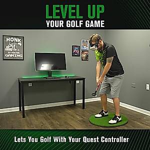 DeadEyeVR DriVR VR Golf Club Handle Attachment - Realistic VR Golf Simulator Handle for Meta Quest, Meta Quest 2 and Rift S - Weighted VR Golf Club Grip for Enhanced Play