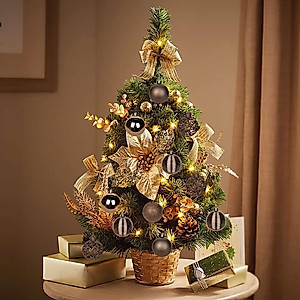 30PCS 2.36" Christmas Ball Ornaments Shatterproof Brown Christmas Tree Decorations Xmas Tree Balls Halloween Ornaments Décor