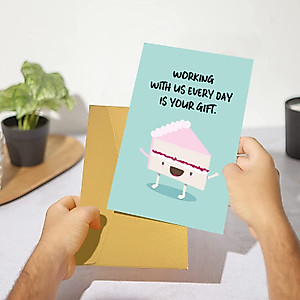 Work Friend Birthday Card, Funny Office Birthday Card, Boss Birthday Card, Birthday Gift for Work Bestie, Colleague, Work Mate