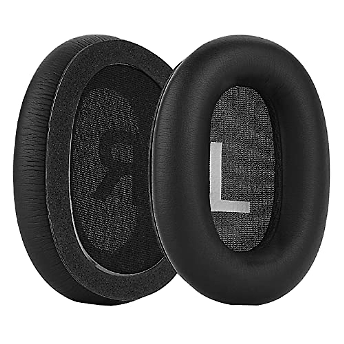 Geekria QuickFit Replacement Ear Pads for Mpow H12 ANC, H10, RCA H033C Noise Cancelling Headphones Ear Cushions, Headset Earpads, Ear Cups Cover Repair Parts (Black)