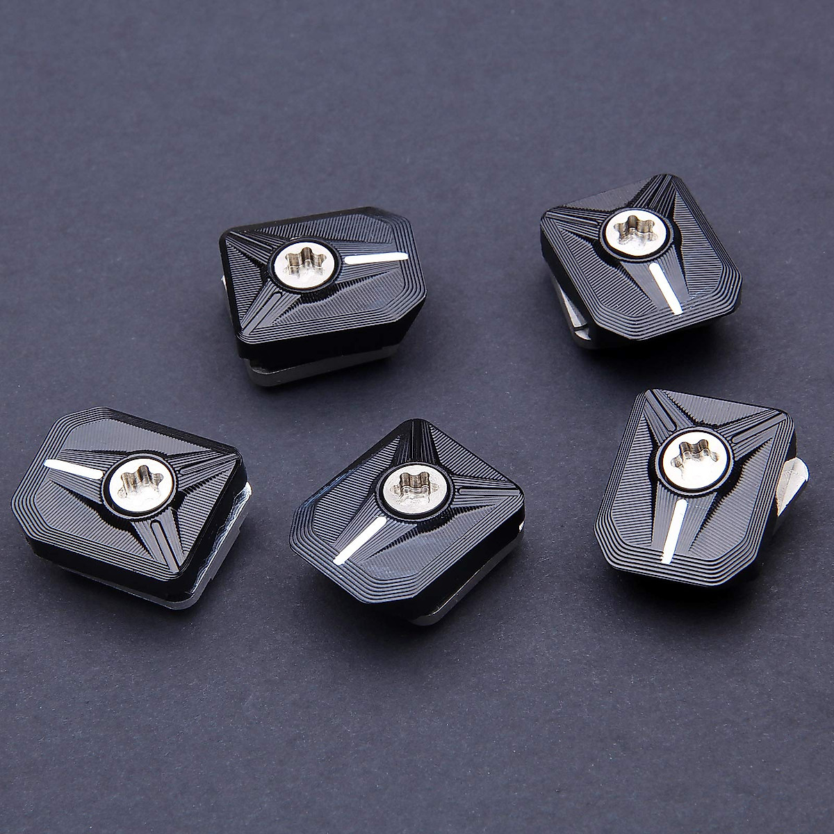 SHABIER One Piece 5g 7g 9g 11g 13g Red/Black Optional Golf Slide Movable Weights for Taylormade M1 M2 Driver (1X 9g Black Weight)