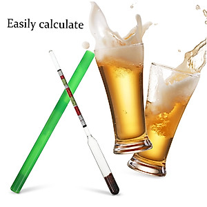 GRIRIW 1pc Sugar Meter Manual Hydrometer Maple Syrup Hydrometer Kit Liquid Hydrometer Beer Hydrometer Alcohol Hydrometer Sugar Hydrometer Triple Scale Hydrometer Borosilicate Glass