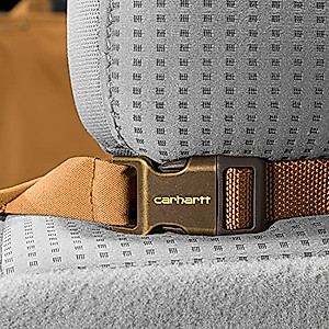 Carhartt Universal Fitted Nylon Duck Pet Hammock Car Seat Protector, Dog Back Seat Cover, Carhartt Brown