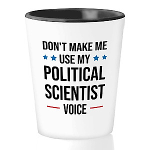 Bubble Hugs Scientist Shot Glass 1.5oz - Computer Voice - Science Lover Technician Engineer Science Data Analyst Chemistry Scientist Laboratory Partner Software