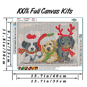 Christmas Diamond Painting Kits,Winter Diamond Art Kit for Adults,5D Paint with Diamond Full Drill for Parents-Children Interaction,Wall Décor