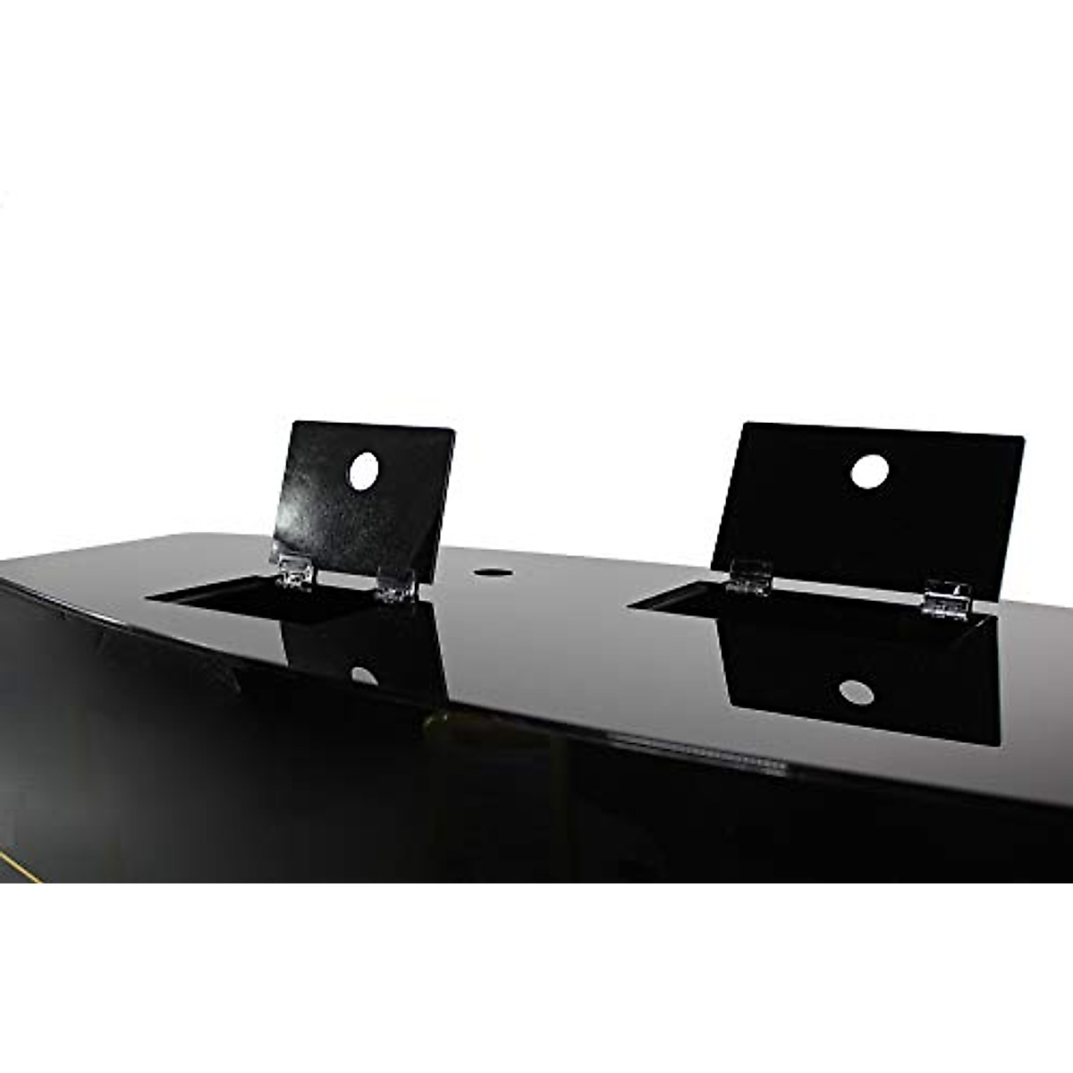 Penn-Plax Water World Luxury Large Bow Front Acrylic Aquarium with Built-in Stand and Storage Top (LM2) – 360° View – Great for Freshwater and Saltwater Fish – 58 Gallons