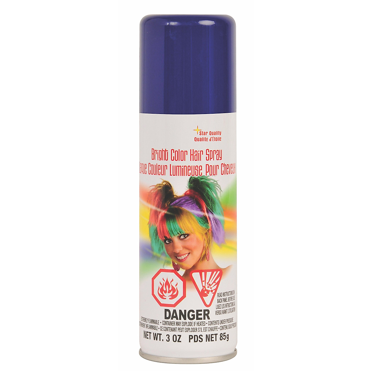 Rubies Bright Color Hairspray, Blue