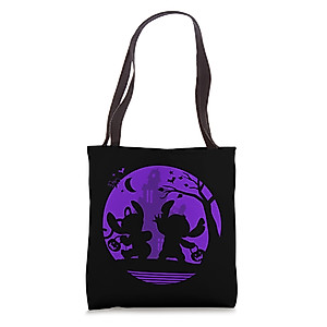Disney Stitch and Angel Trick or Treat Halloween Tote Bag