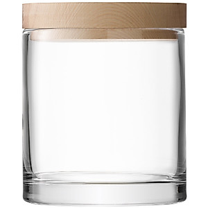 LSA LW19 Lotta Container & Ash Lid H7.5in/Ø7.5in Clear