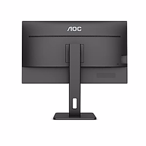 AOC U27P2CA 27" 4K Frameless Monitor, UHD 3840 x 2160, USB-C Docking, Height Adjustable Stand,Black