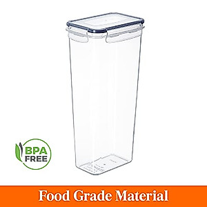 Lifewit 24pcs Airtight Food Storage Containers with Universal Lids, Plastic Cereal Containers Storage Set with Labels Marker in Kitchen Pantry, Sugar Flour Dry Food, BPA Free