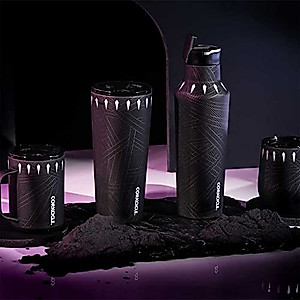 Corkcicle Marvel Black Panther 12 oz Triple-Insulated Stemless Insulated Reusable Cup with Lid and Silicone Bottom
