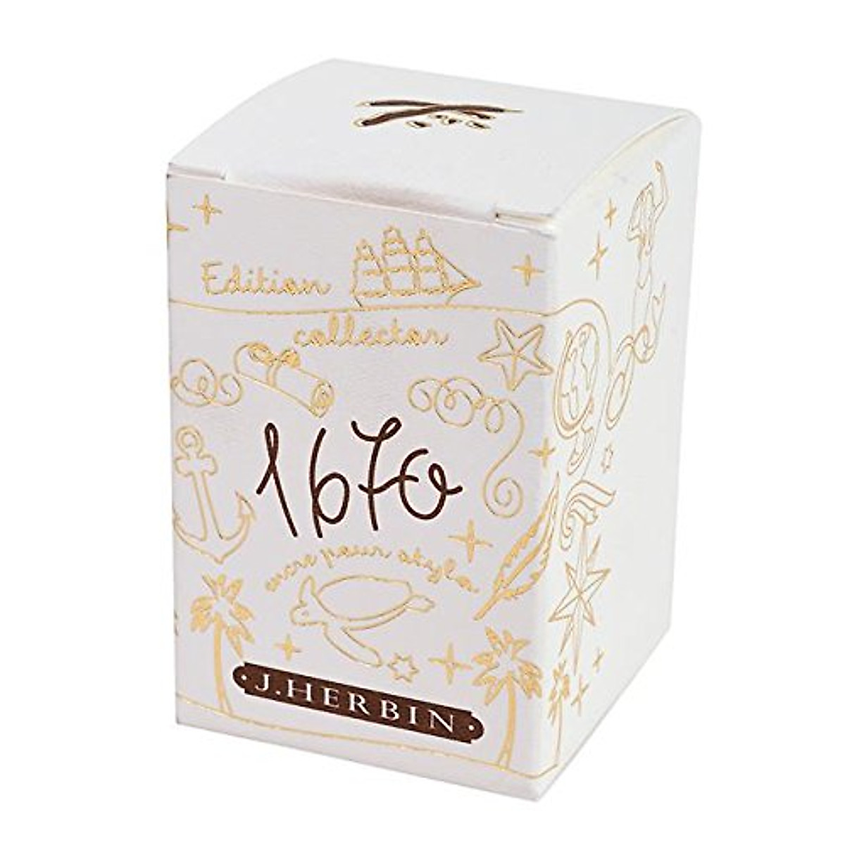 Herbin 1670 Anniversary Inks - Gold Sheen 50ml Bottled - Caroube de Chypre