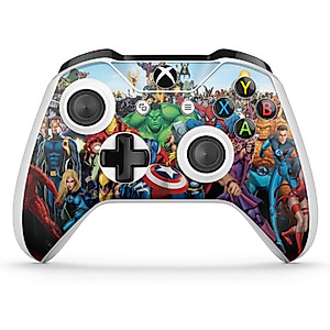 Superhero Skins for Xbox One S XBS Console Decal Vinal Sticker + 2 Controller Set