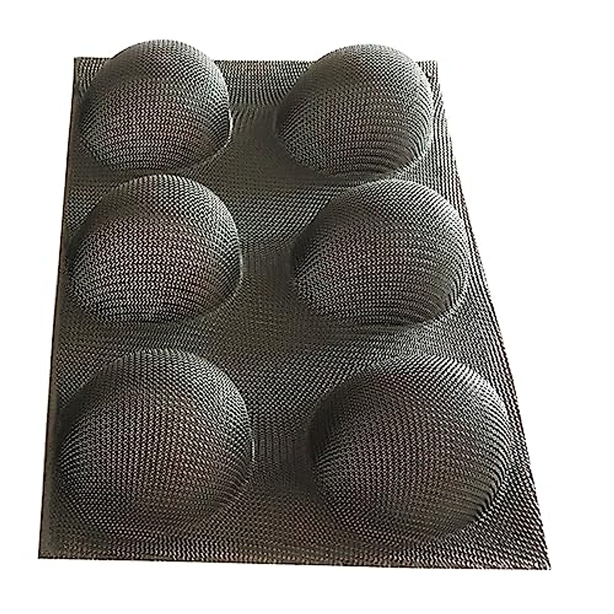 DOITOOL Oven Bread Mold Fondant Molds Glass Bakeware Burger Buns Cookie Burger Bun Pan Pudding Silicone Fiberglass Black Baking Cake Mold Baking Supplies Bakery Bread Mold French Fudge