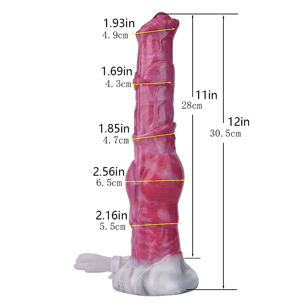 12'' Long Ejaculating Horse Dildo, Squirting Knots Monster Dildo for Women Men, Silicone Fantasy Dildo with Suction Cup for Hands-Free Play, Big Anal Plug, Adult Sex Toy for Female Couples