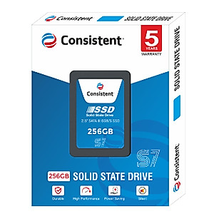 Consistent 2.5" 256GB SSD (CTSSD256S6) with SATA III Interface, 6Gb/s Read/Write Speed Upto - 552/500 MB/s,