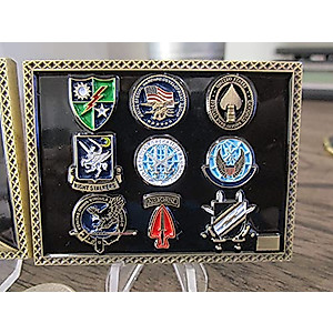 Lot of Two Challenge Coins Navy Seal Teams Six Black Squadron NSWGD DEVGRU & Joint Special Operations Command JSOC SOCOM AFSOC DEVGRU Reapers Challenge Coins