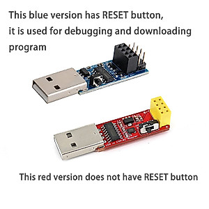 Wishiot ESP Prog V1.0 USB to ESP8266 CH340C ESP-01 ESP-01S 4MB Module Prog WiFi Programmer Downloader with Reset Auto-Download Circuit
