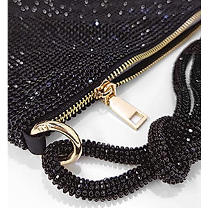 Rhinestone Hobo Bag for Women Chic Evening Handbag Shiny Purse for Travel Vacation 2023