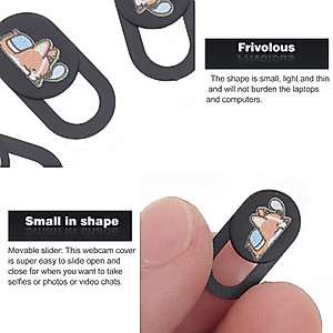 SOLUSTRE 3pcs camera cover webcam privacy covers computers laptops stickers for phones computer laptop stickers for computers smart camera phone camera Webcam Cover slider intelligent abs