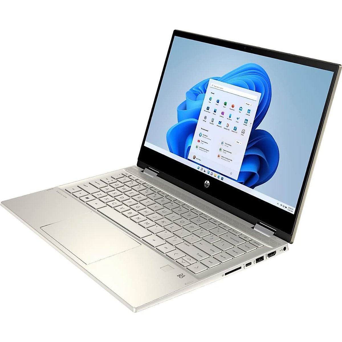 HP Pavilion x360 2-in-1 14" FHD Touchscreen Business Laptop, Intel Quad-Core i5-1135G7 (Beat i7-1065G7), 4GB DDR4 RAM, 512GB PCIe SSD, WiFi 6, Fingerprint Reader, Windows 11 Pro, BROAG Extension Cable